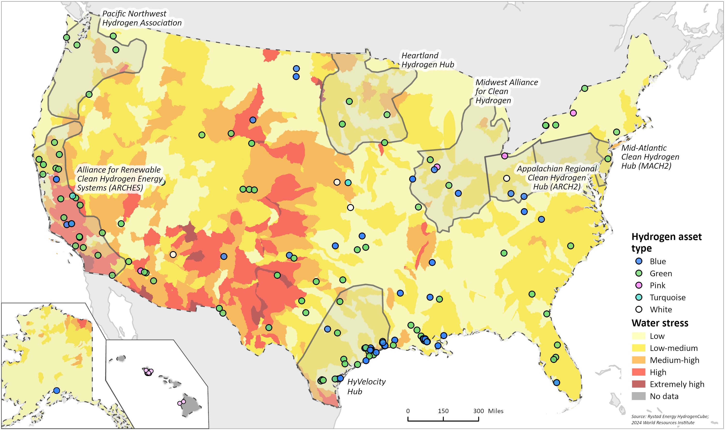 A fifth of U.S. green hydrogen projects eyed for water-stressed areas ...