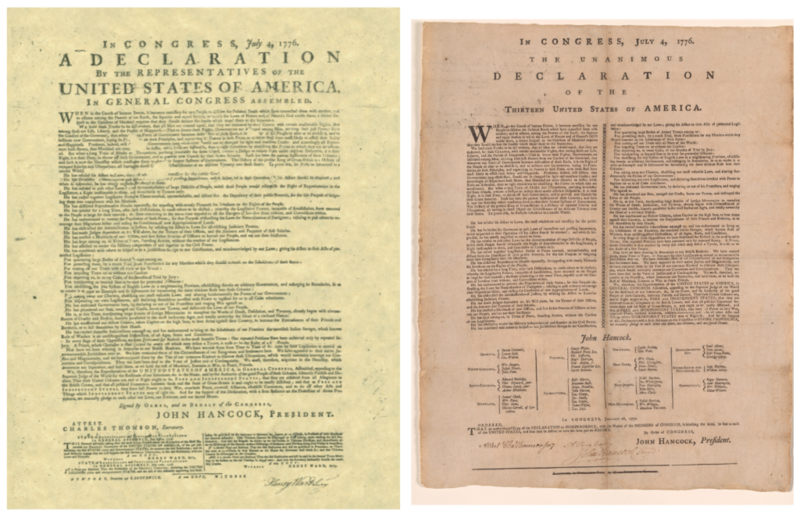 Declaration of Independence on view at Rhode Island State Archives on ...