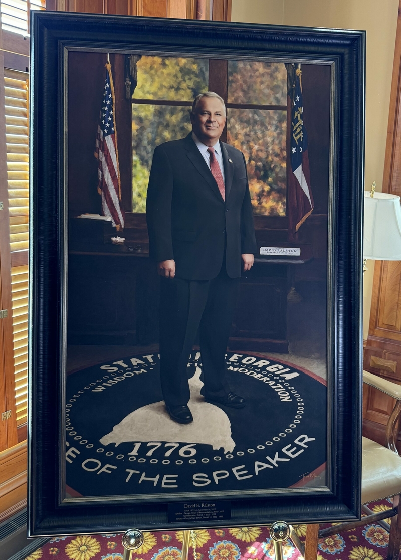 Late Georgia House Speaker Ralston honored at Capitol with portrait at ...