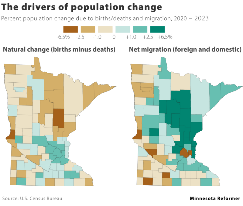 Twin Cities suburbs continue to grow while rural western counties lose ...